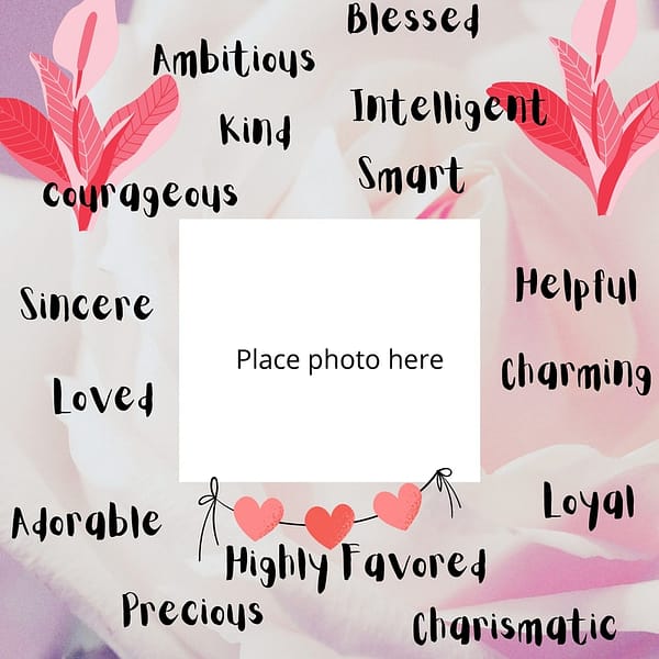 Motivational Photo Frame – You, Your Family, Your Money